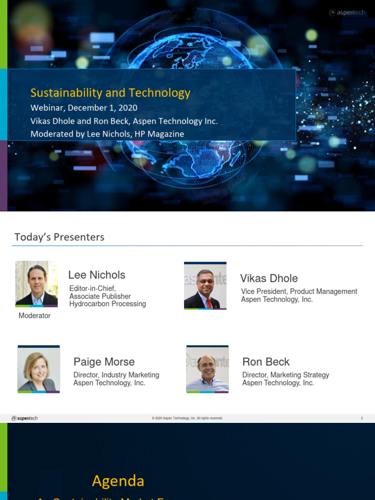 Sustainability and Technology Webinar Insights | PDF | Low Carbon ...