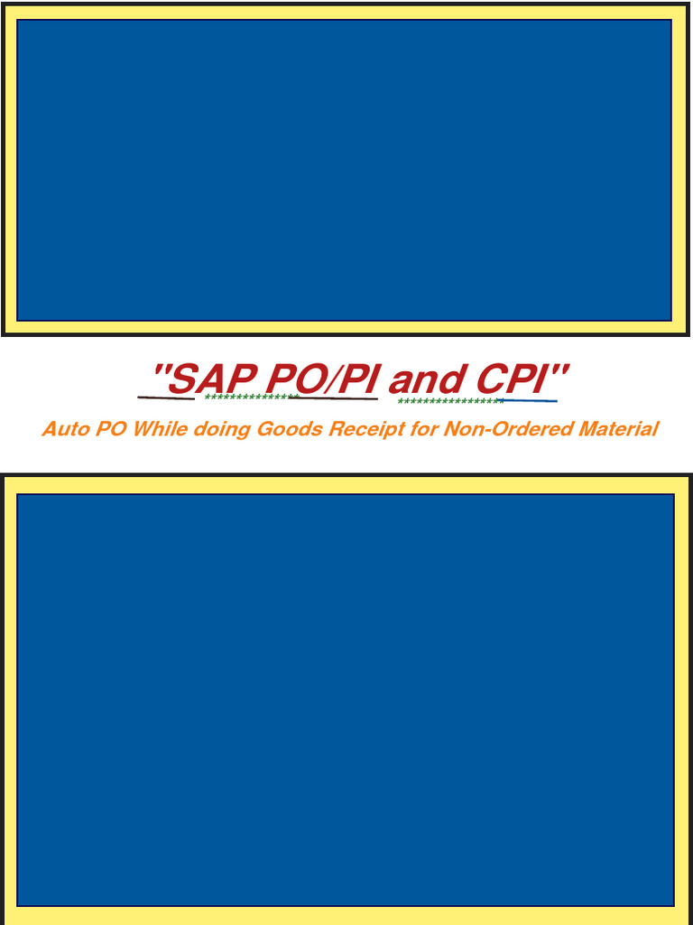 Sap Cpi With Btp | PDF | Information Technology | Business