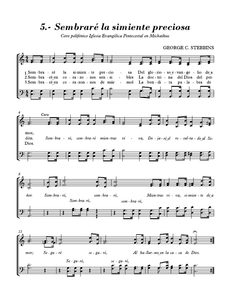 5 - Sembraré La Simiente Preciosa | PDF