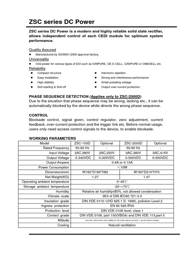 ZSC Power Module | Download Free PDF | Rectifier | Physical Quantities