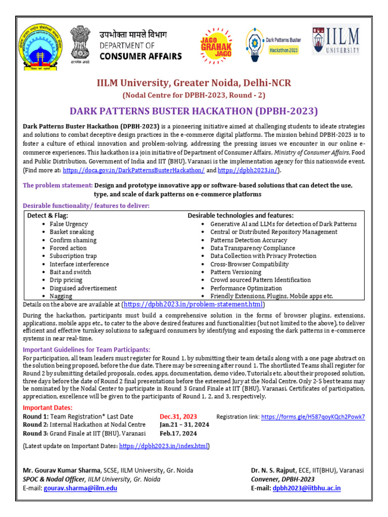 Dark Patterns Buster Hackathon 2023 | PDF | E Commerce | Mobile App