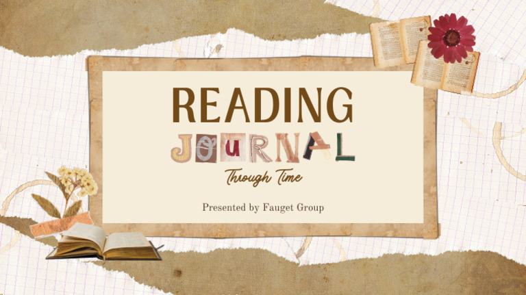Brown Cream Scrapbook Reading Through Time Presentation | PDF