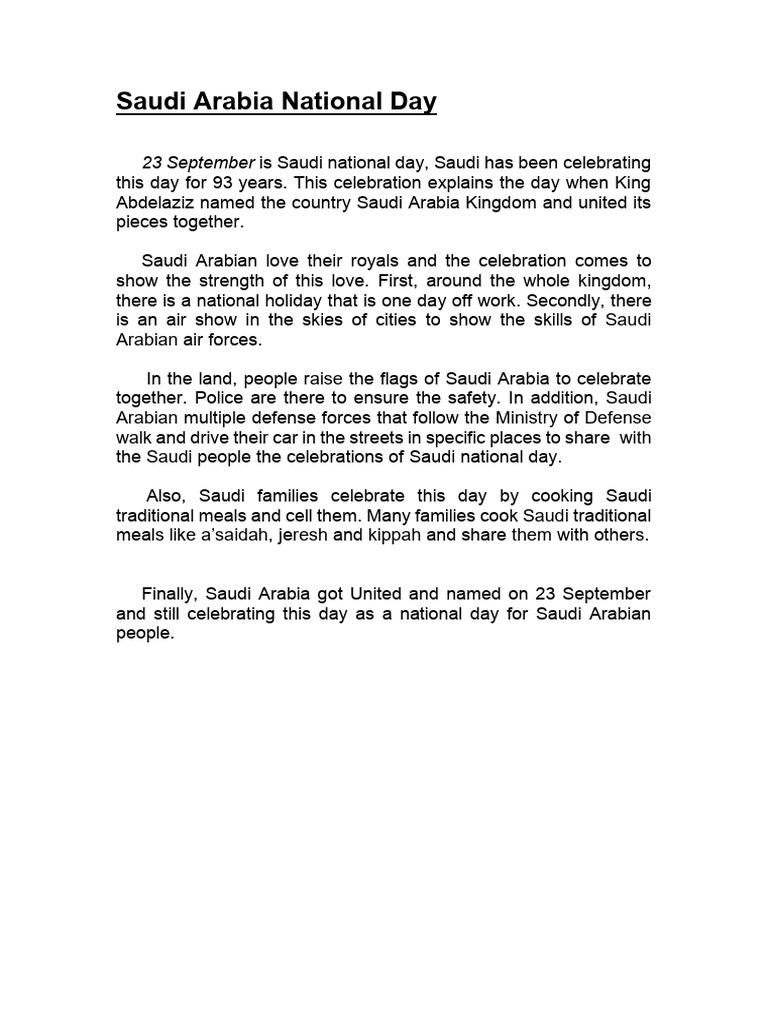 Saudi National Day | PDF