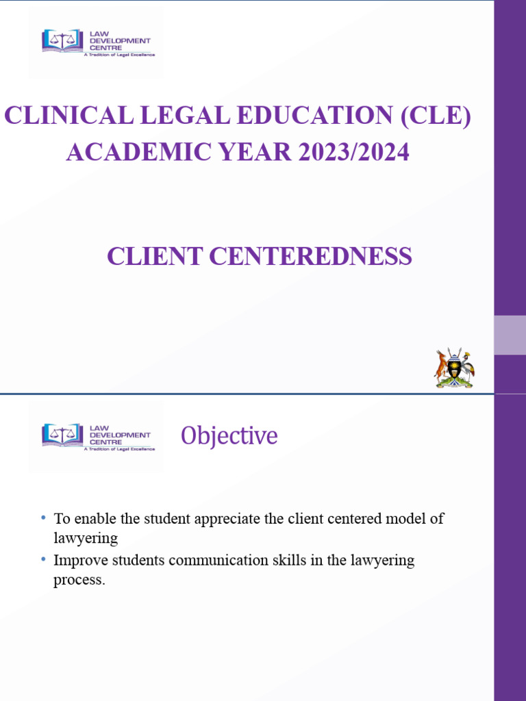 Client Centeredness | PDF | Experience | Lawyer