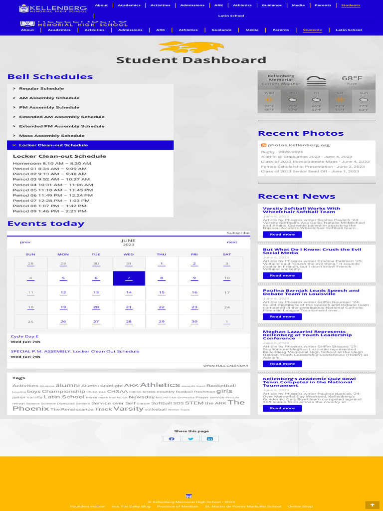 Kellenberg Memorial High School Bell Schedule | PDF | Schools