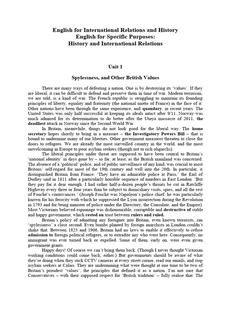 Unit 1 | PDF | English Language | Bill (Law)