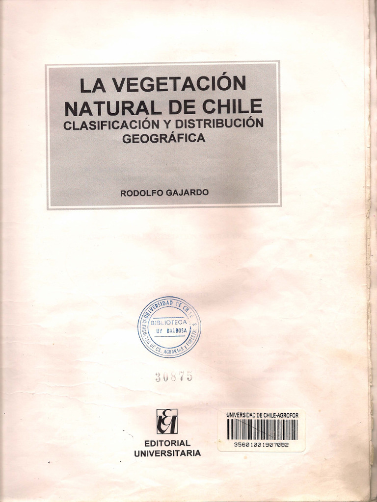 Gajardo 1994 VegNatChile | PDF