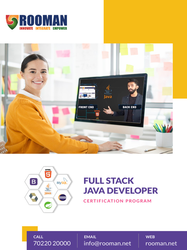 Full Stack Java Developer Pdf Method Computer Programming Bootstrap Front End Framework