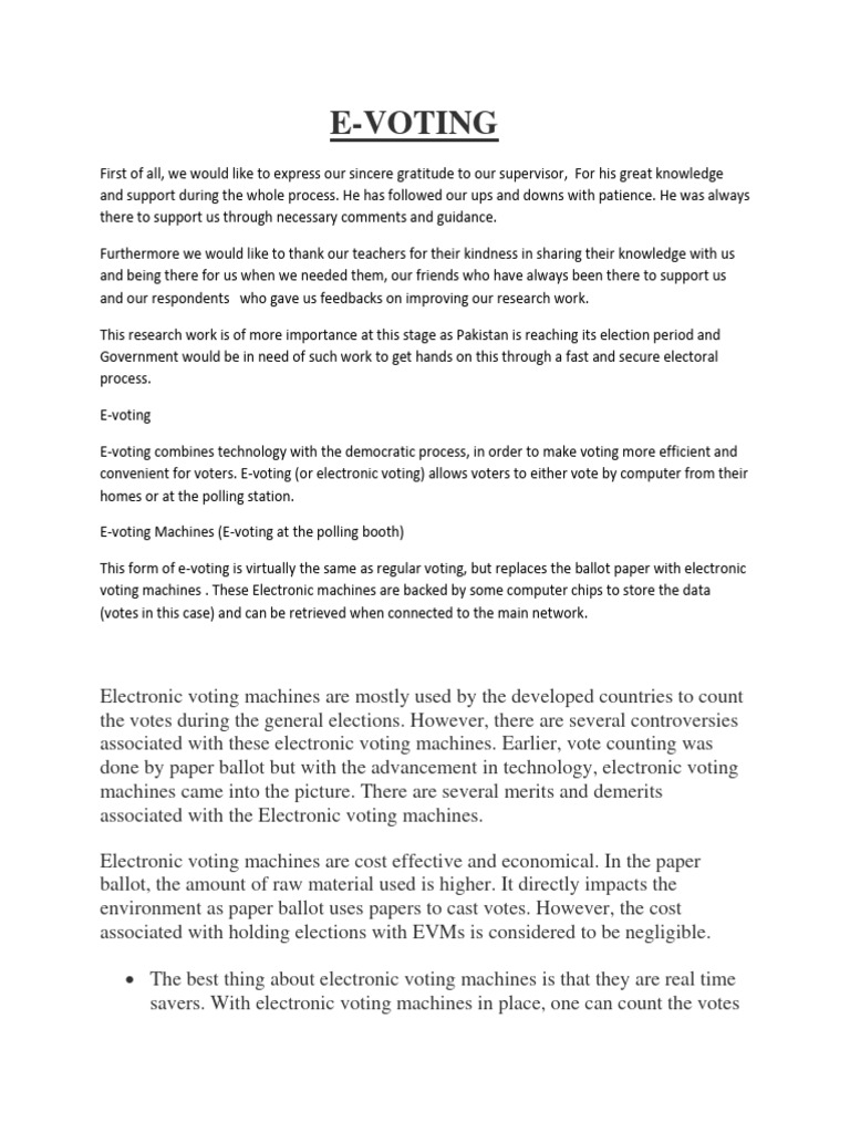 E-Voting 111 | PDF | Electronic Voting | Voting Machine