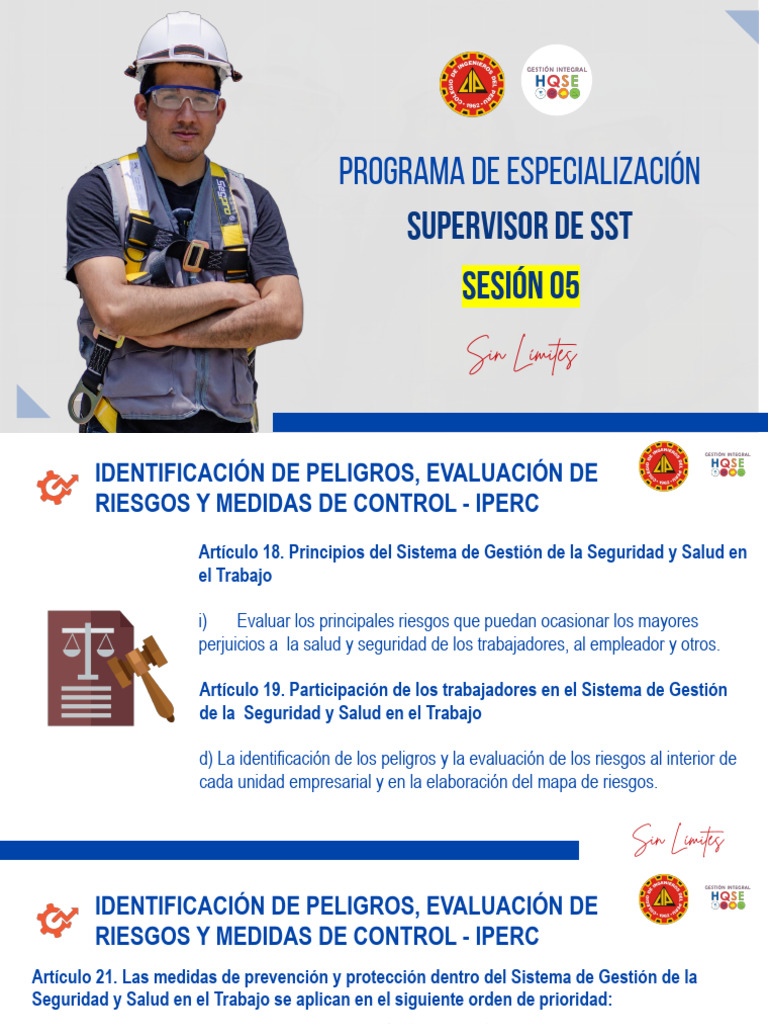 Sesion 05 Supervisor SST | PDF | ruido | Seguridad y salud ocupacional