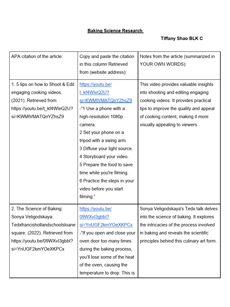 Baking Science Research Reference | Download Free PDF | Baking | Breads