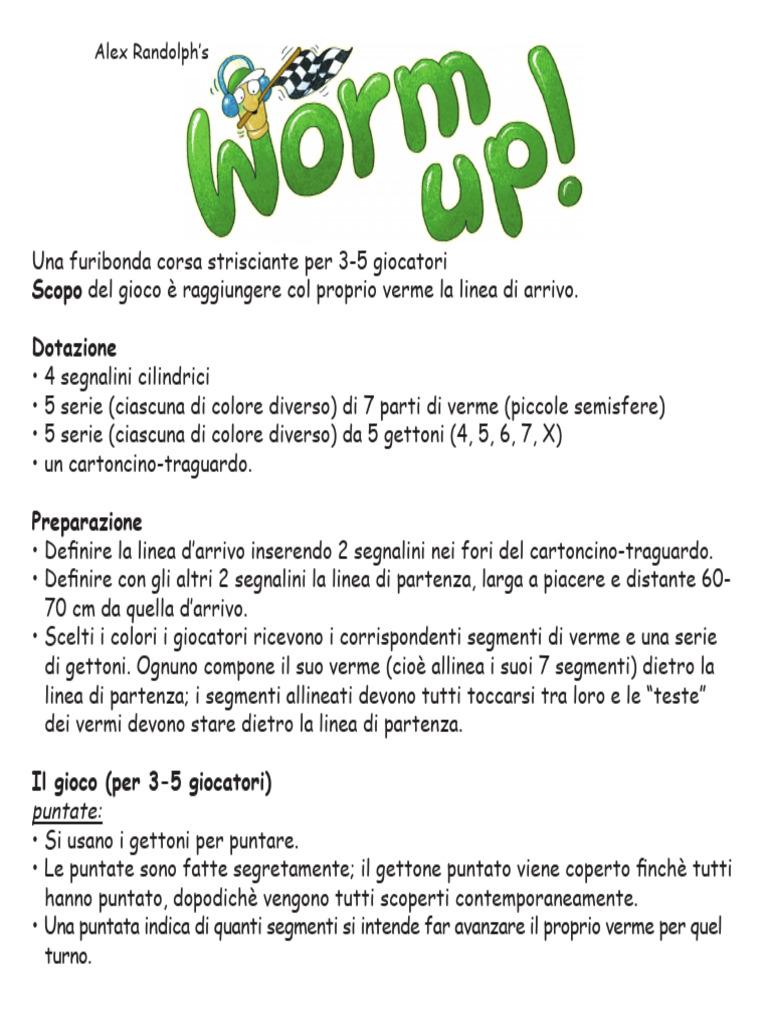 Worm Up Rules | PDF