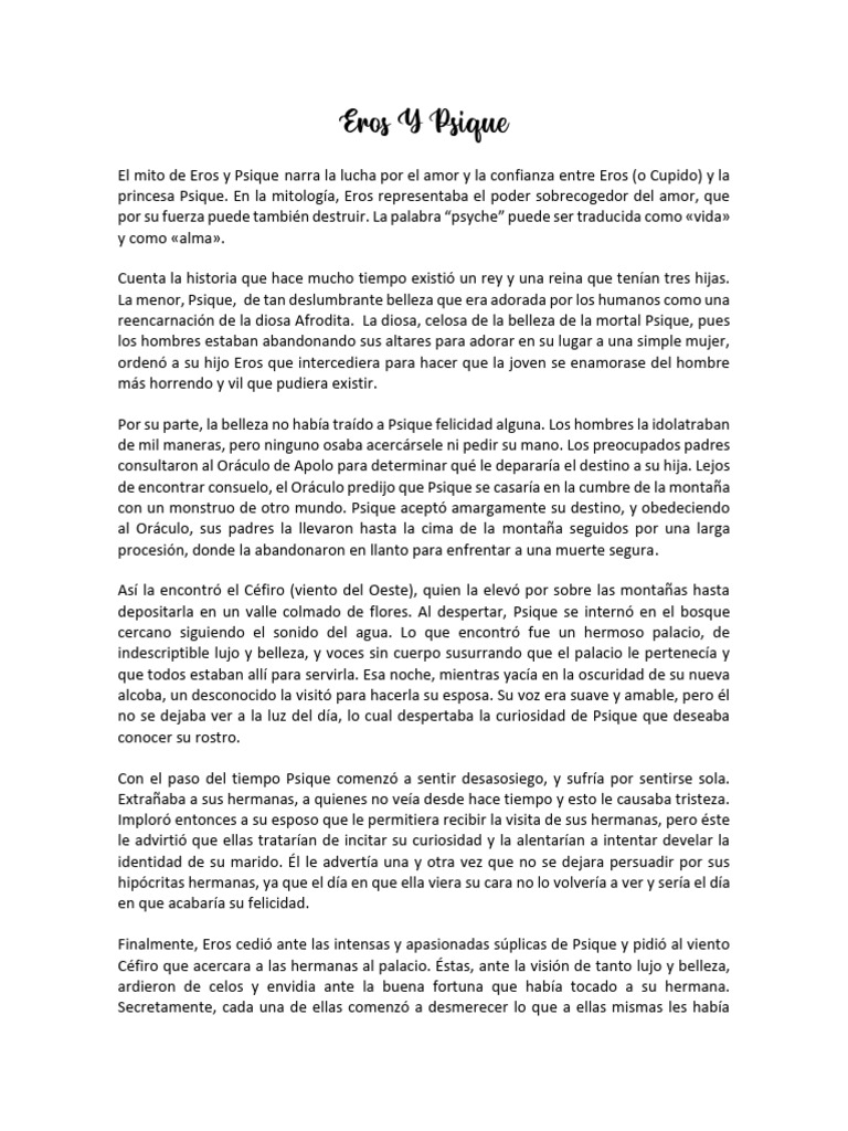 Eros Y Psique | PDF