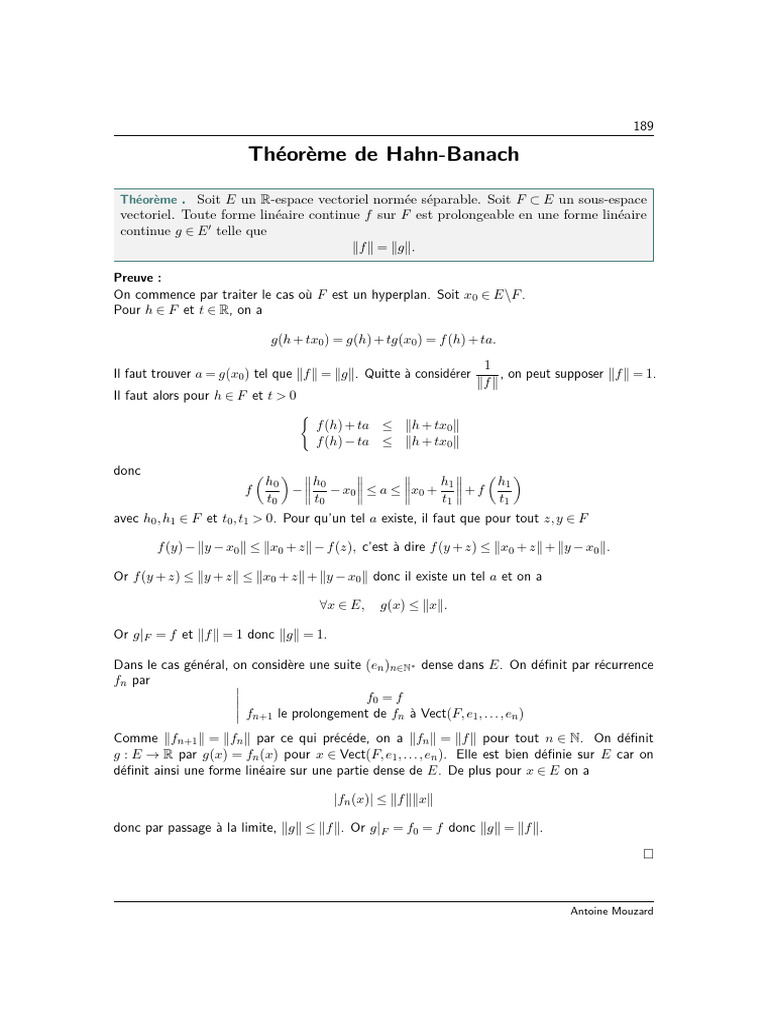 Extension des Formes Linéaires | PDF | Concepts mathématiques | Théorie ...
