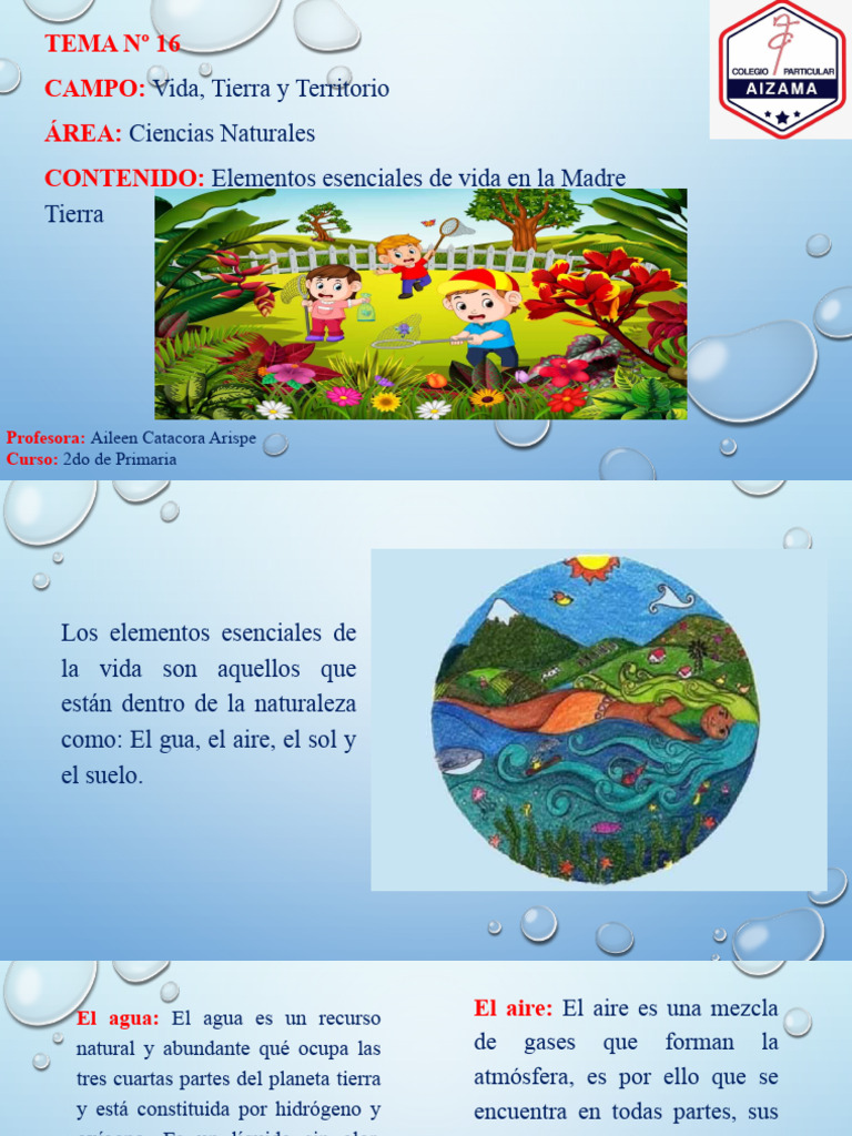 Elementos Esenciales de Vida en La Madre Tierra | PDF | Hogar ...