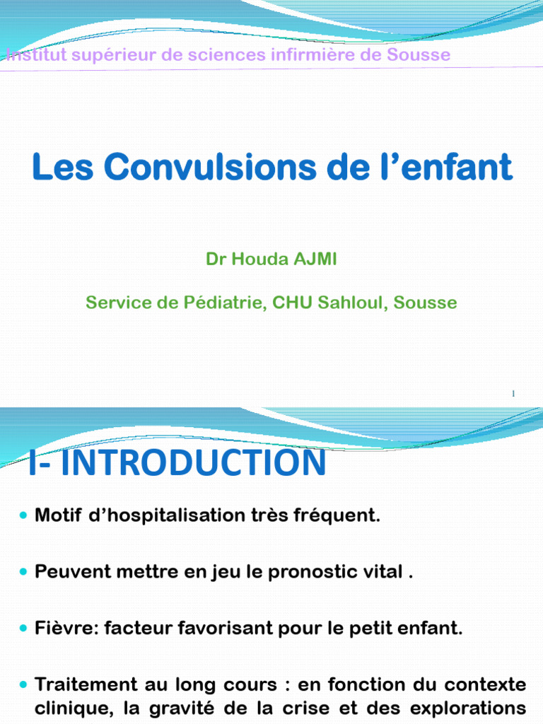 Convulsions chez l'enfant : causes et soins | PDF | Épilepsie ...