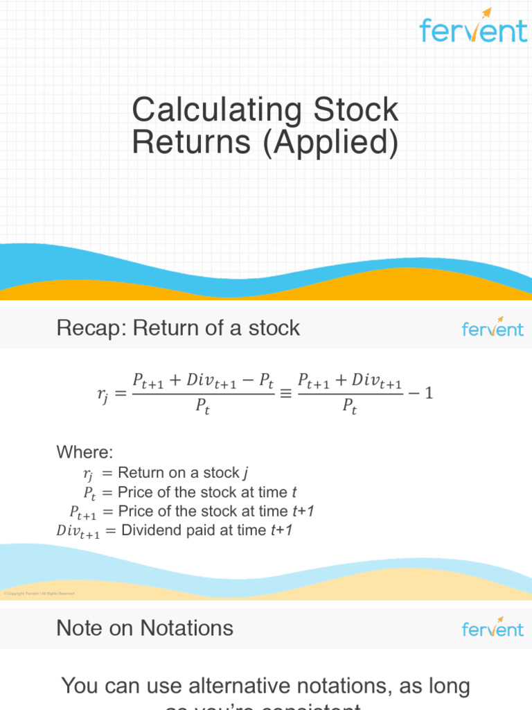 Calculating Stock Returns (Applied Python) | PDF | Stocks | Business