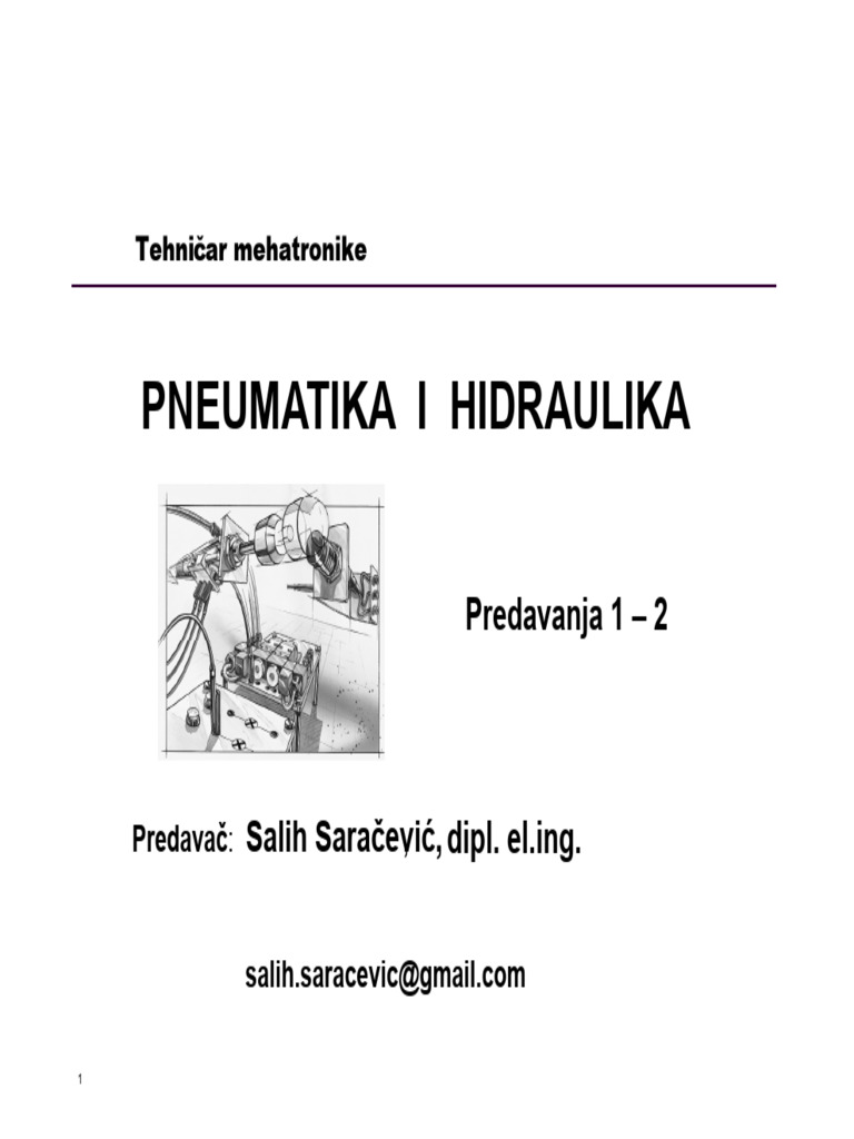 PNEUMATIKA I HIDRAULIKA 1 2 PREDAVANJEss | PDF