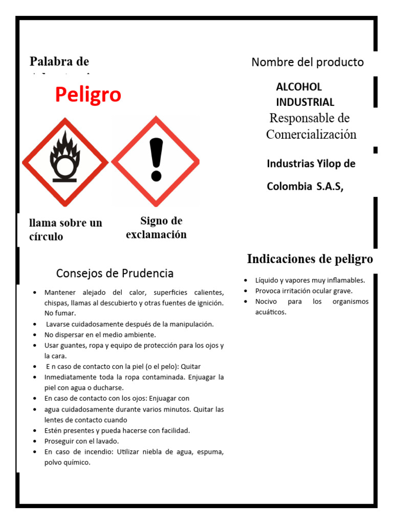 Etiquetas de Productos Peligrosos SST | PDF | Química | Naturaleza