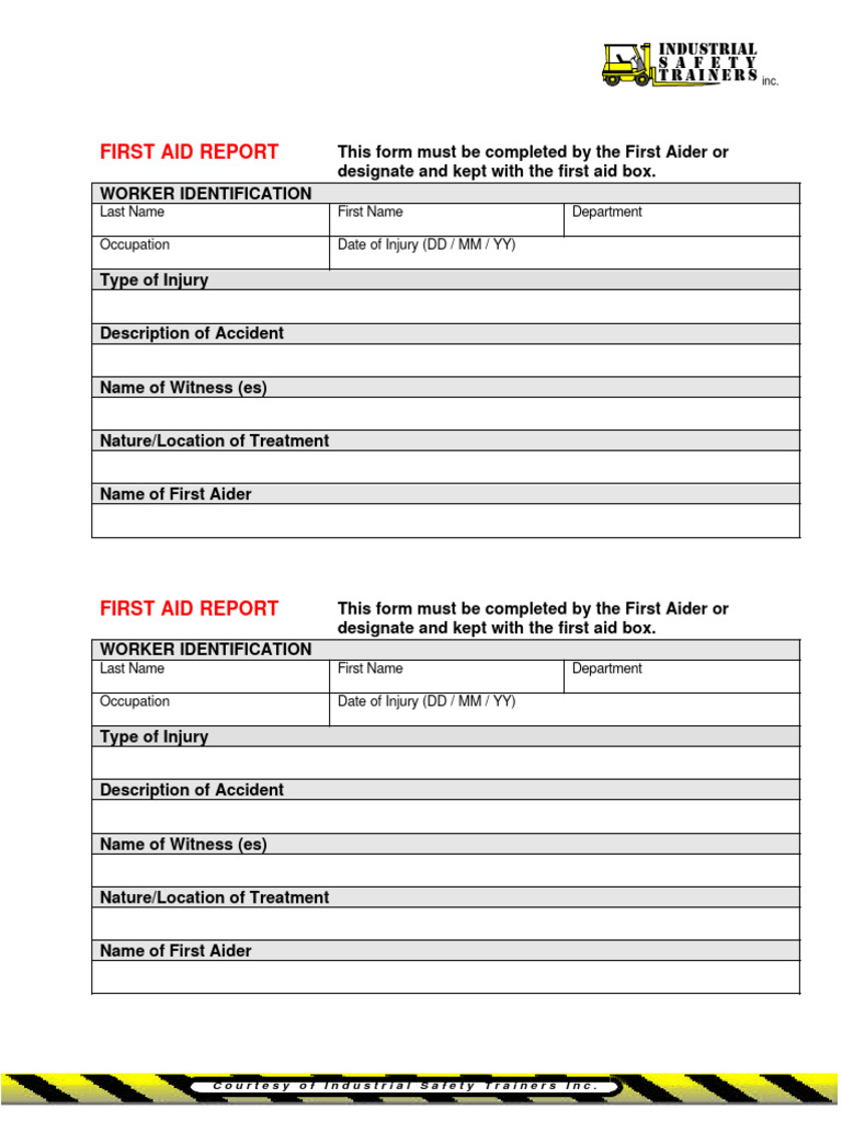 Ist-first Aid Report | PDF