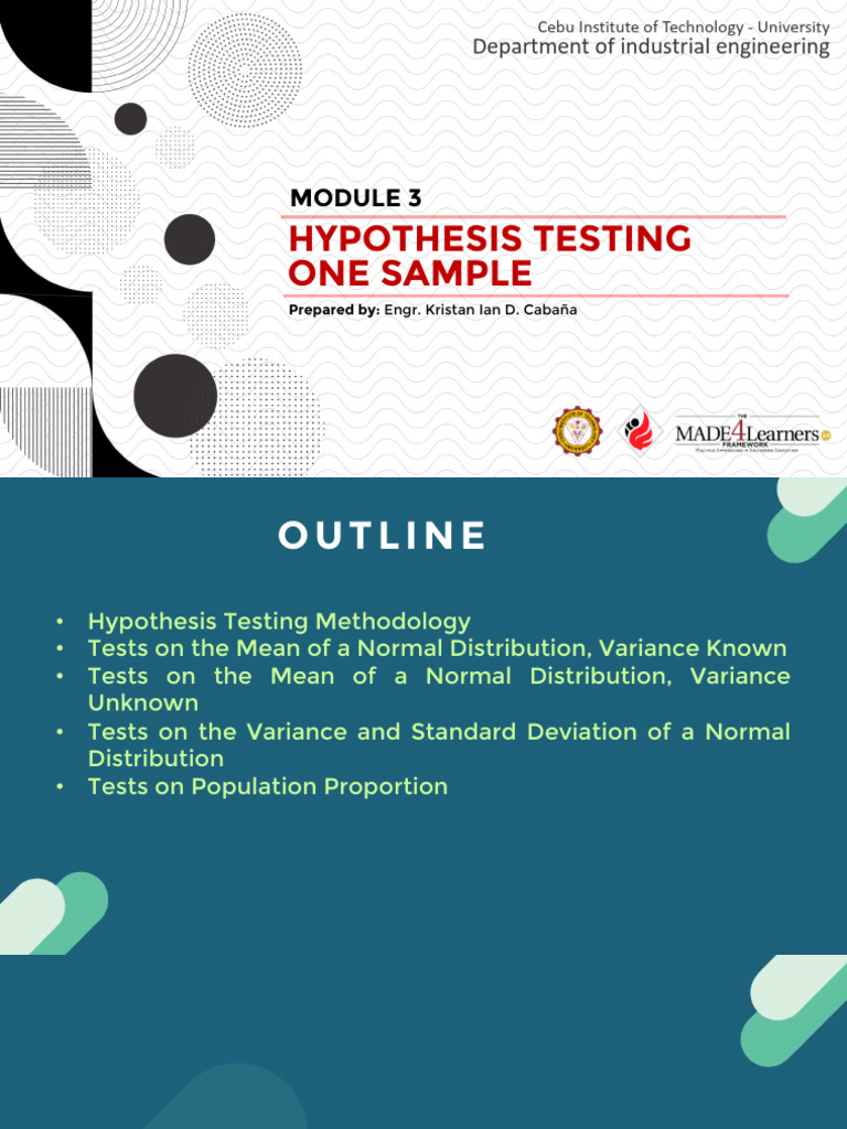Understanding Hypothesis Testing Methods | PDF | Statistical Hypothesis ...