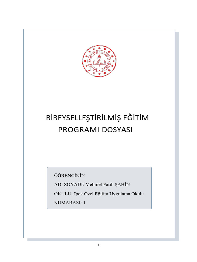 mehmet fatih şahin bep-1 | PDF