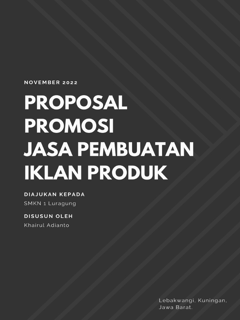 Proposal Jasa Pembuatan Iklan Produk | PDF