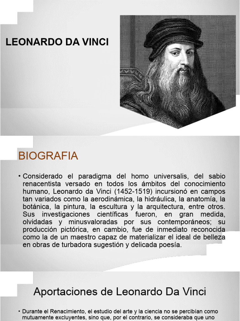 Portafolio Eca Leonardo Da Vinci | PDF | Leonardo Da Vinci | Renacimiento