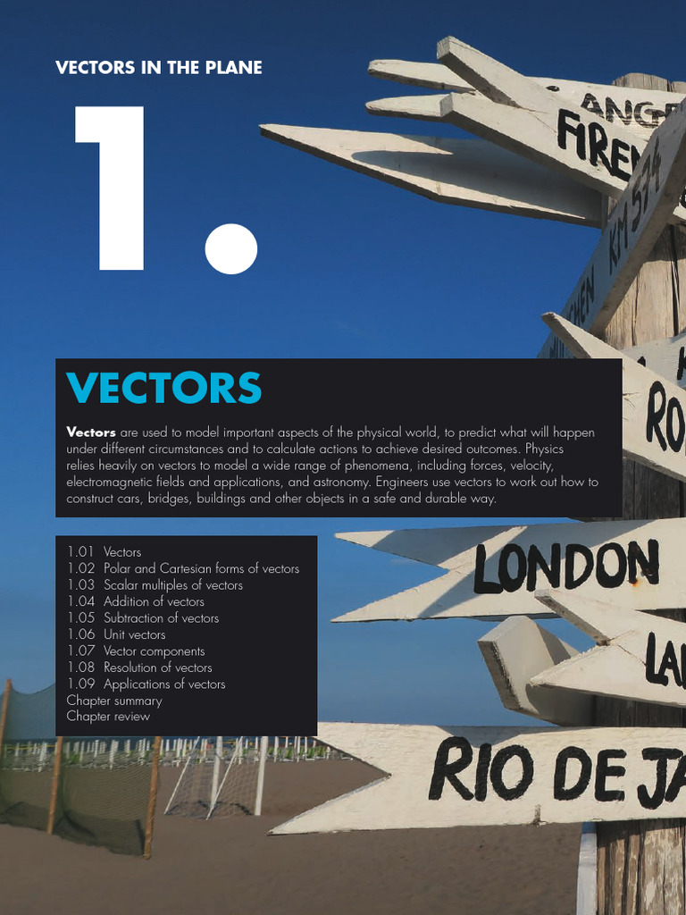 NQM 11 Specialist Maths 01 Vectors | PDF | Euclidean Vector | Line (Geometry)