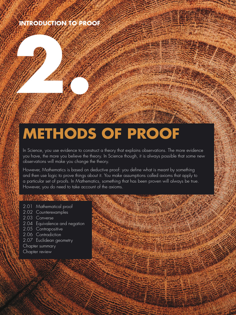 NQM 11 Specialist Maths 02 Methods of Proof | PDF | Mathematical Proof | Numbers