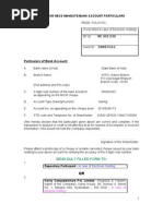 z894 - Bank Details Form - Pension EFT | PDF | Cheque | Banks