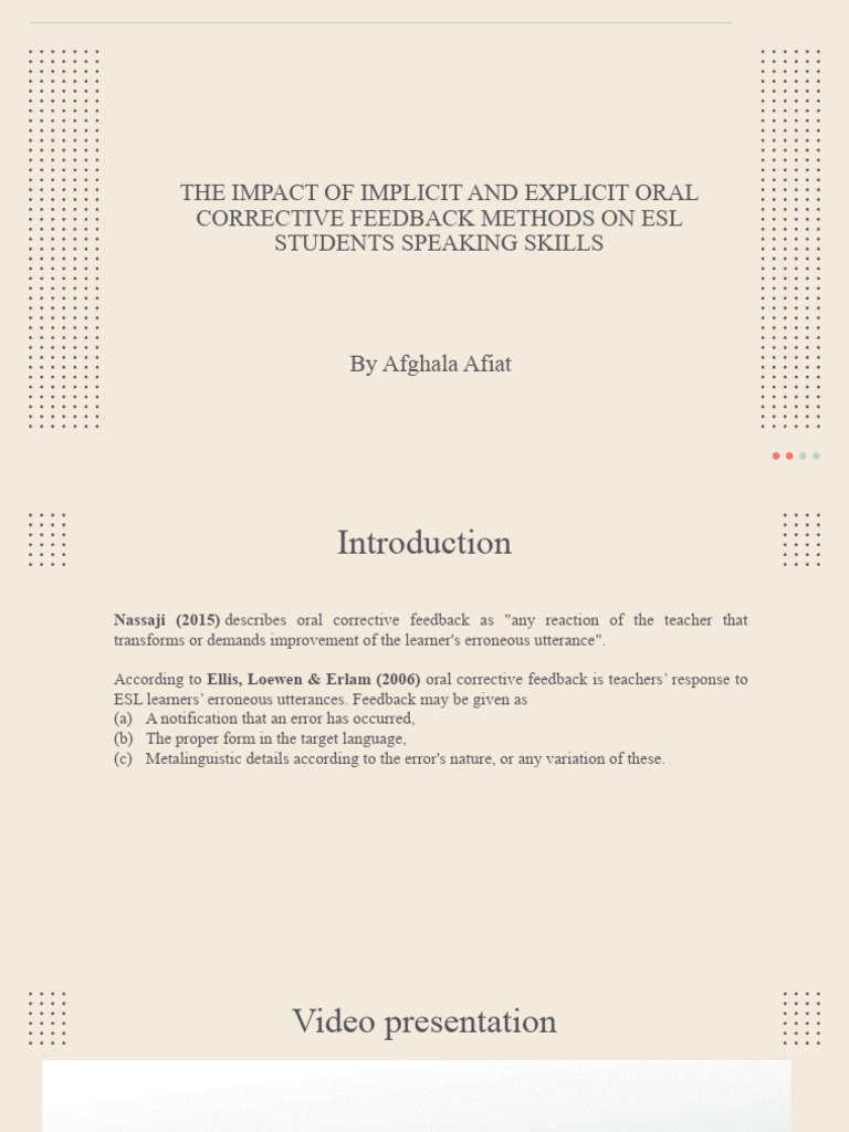 Thesis 2 Presentation | PDF | Second Language Acquisition | English As A Second Or Foreign Language