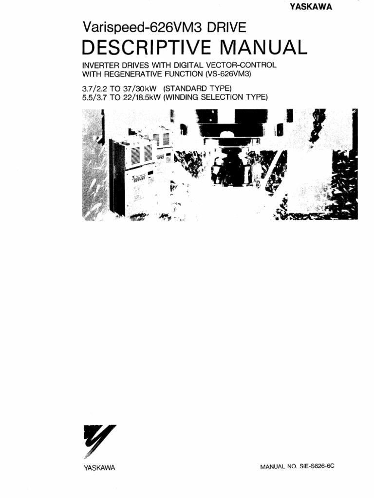 Yaskawa 626VM3 Drive Manual | PDF