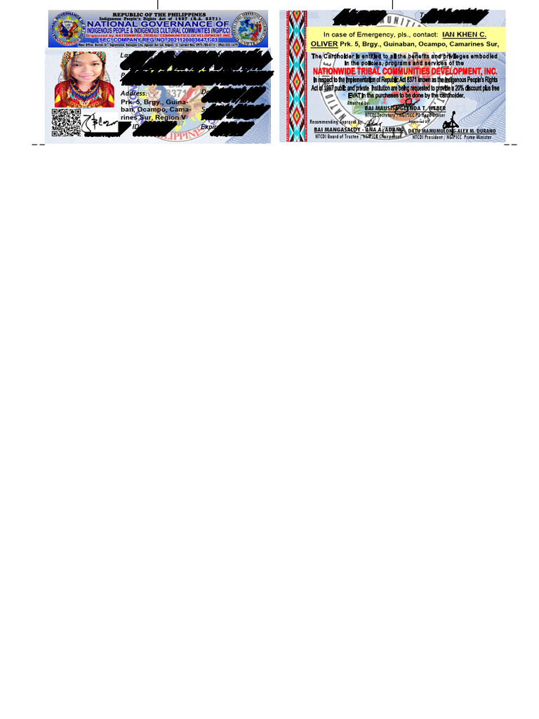 Tribal Id | PDF