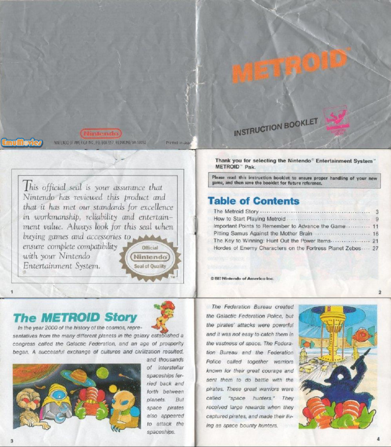 Metroid - 1986 - Nintendo | PDF