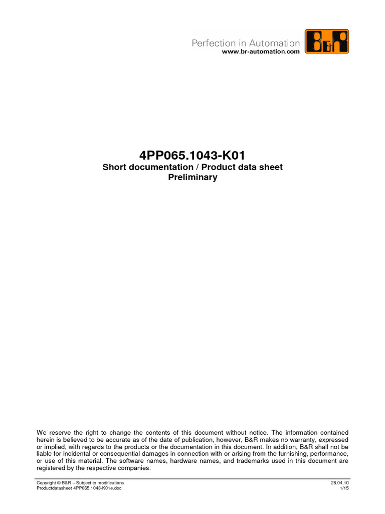 Panel View Inyectoraplastico 4PP065.1043-K01e | PDF | Usb | Flash Memory