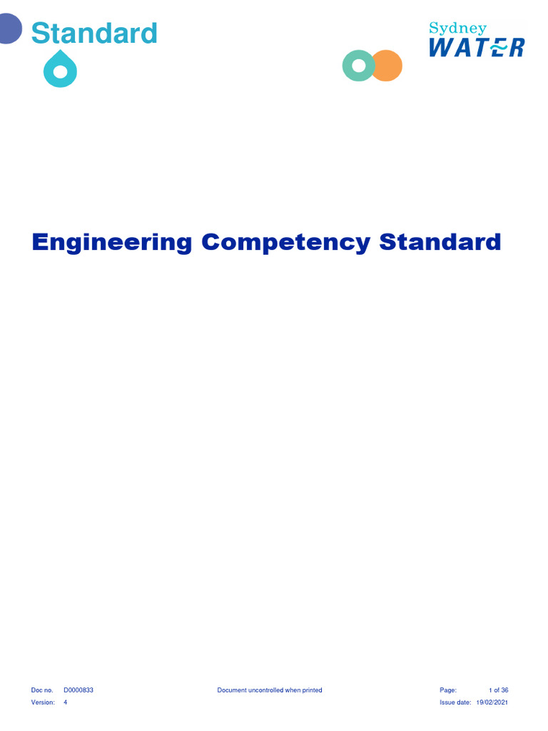 Engineering Competency Standard | PDF | Verification And Validation ...