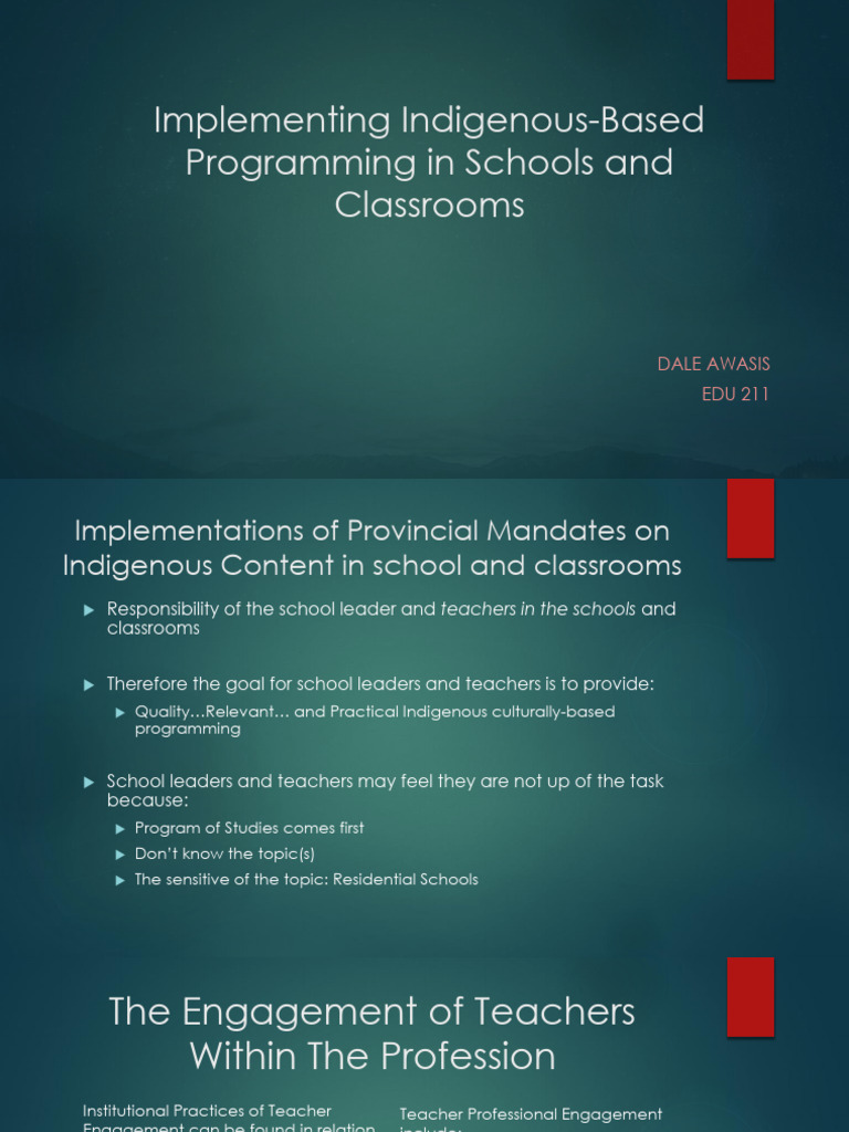 T4 C3 - Lecture Implementing Programs | PDF | Teachers | Pedagogy