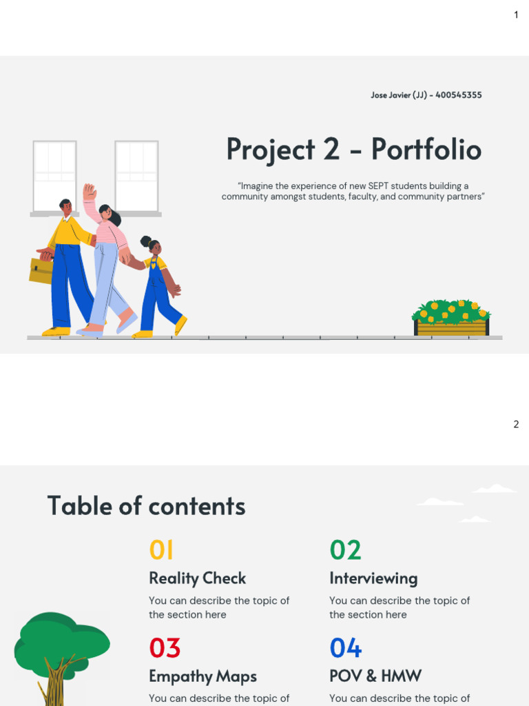 SEP 760 Project 2 (Portfolio) - Fall 2023 | PDF | Community | Brainstorming