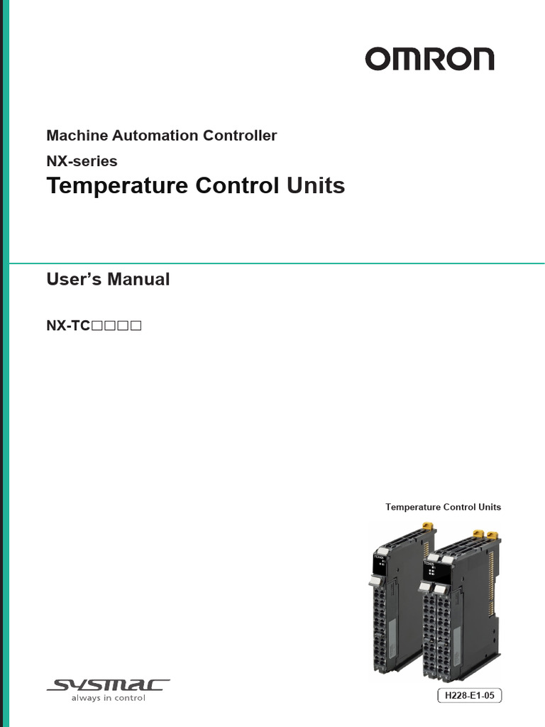 h228 Nx-Series Temperature Control Units Users Manual en | PDF | Input/Output | Computing