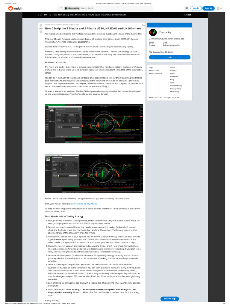 How I Scalp The 1 Minute and 5 Minute US30, NASDAQ and UK100 Charts ...