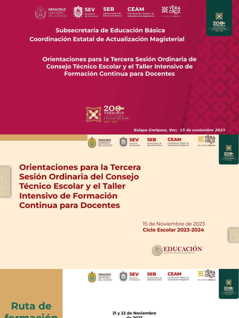 Diapositivas CTE 3a Sesión | PDF | Evaluación | Educación de la primera ...