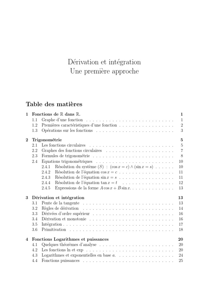 Derivation Integration 1 Pdf