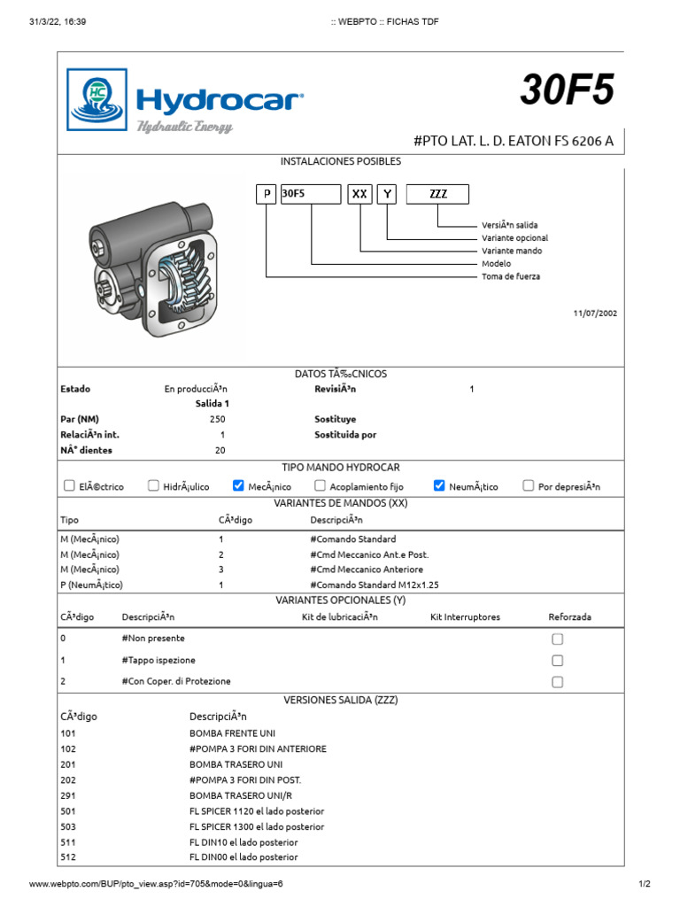 Webpto - Fichas TDF | PDF