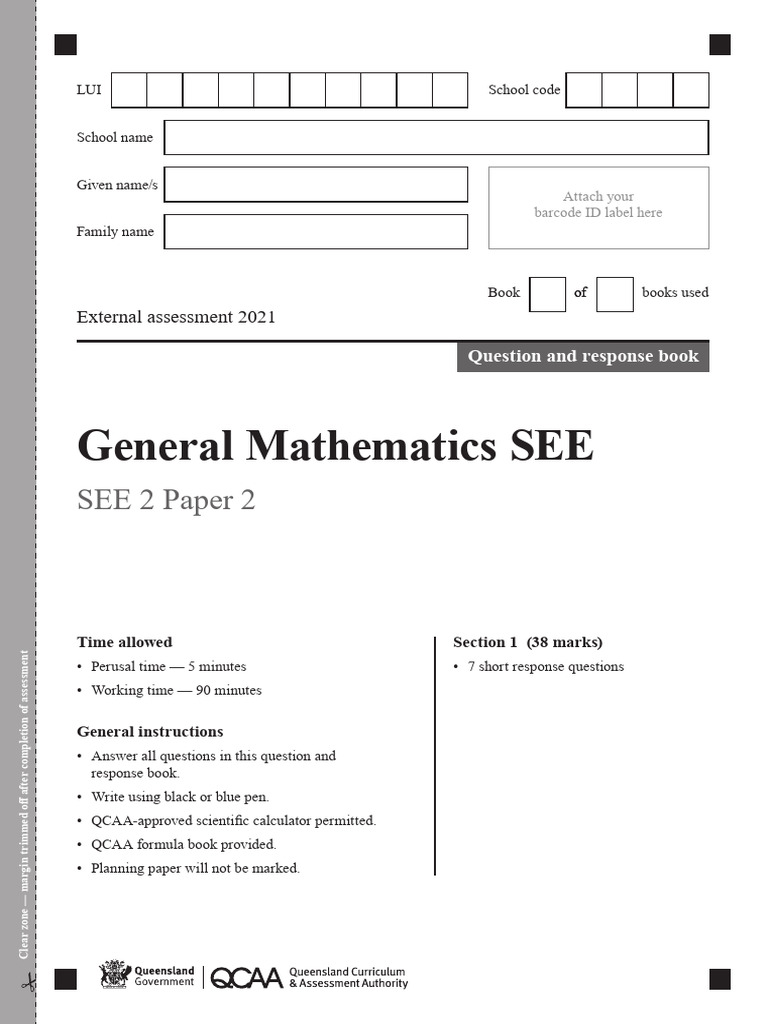 SEE General Mathematic SEE 2 Paper 2 2021 | PDF | Applied Mathematics