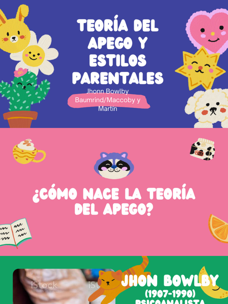 Presentación Taller Teoria Del Apego y Estilos Parentales | PDF | Teoría de apego | Ansiedad