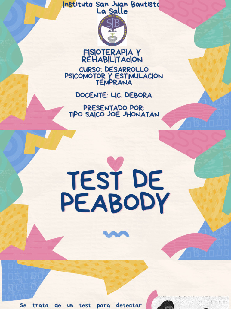 Evaluación del Test Peabody | PDF