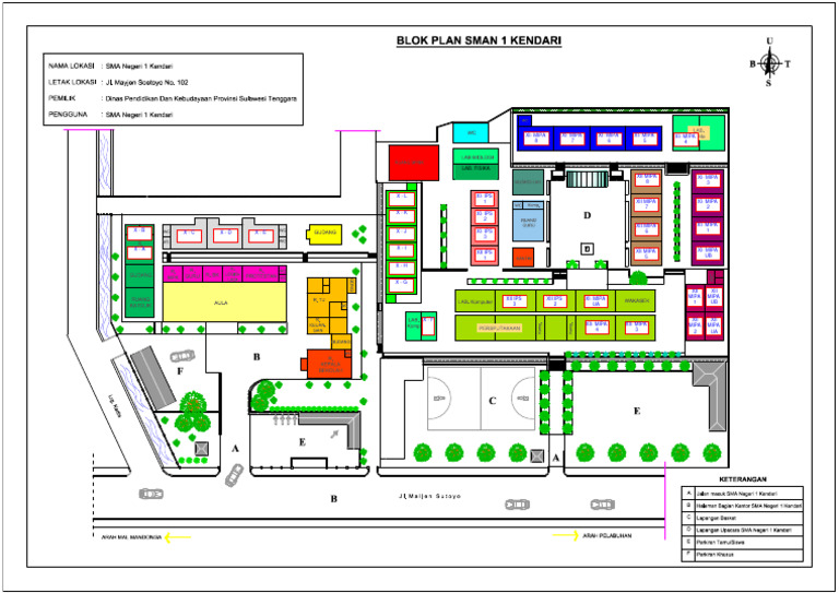 Blok Plan - Denah Kelas Sman 1 - 2022-2023 | PDF