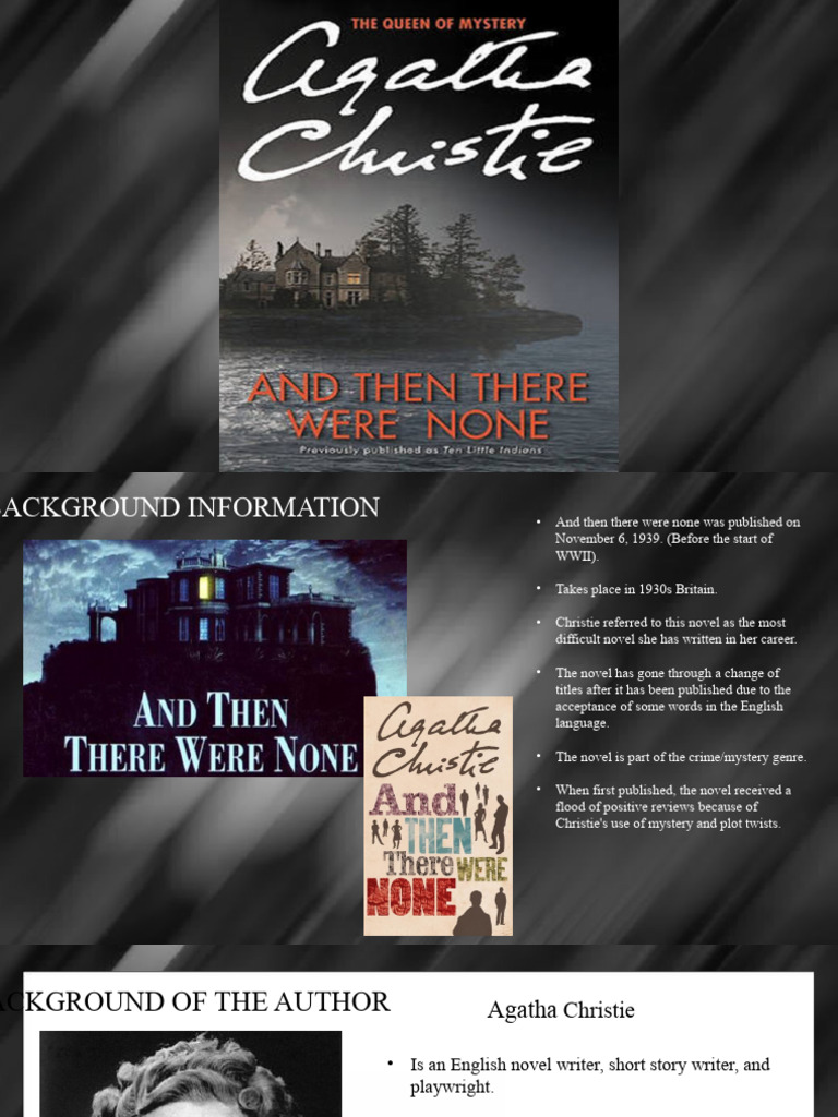 And Then There Were None 1 | PDF | Agatha Christie