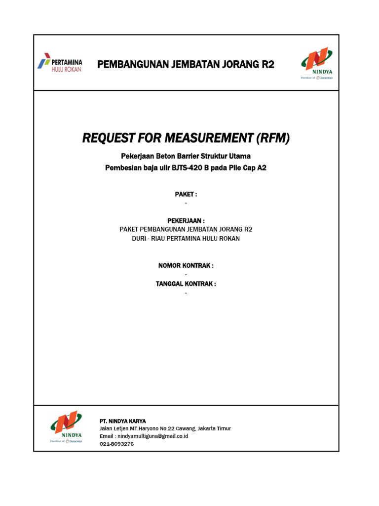 Pembesian Baja Ulir BJTS-420 B Pada Pilecap A2 (Ilham) | PDF ...